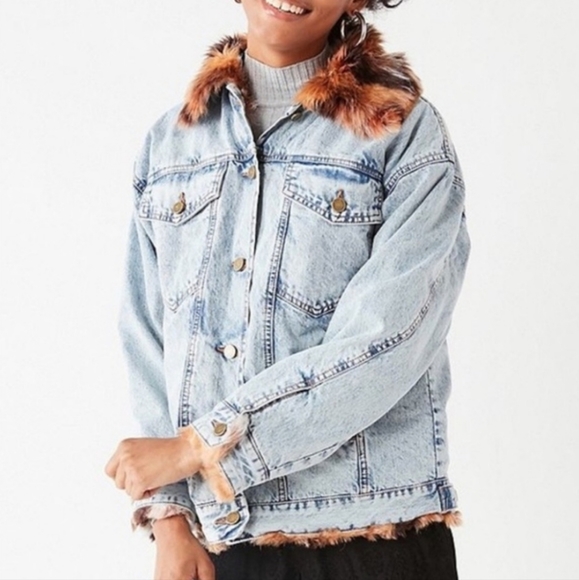 BDG | Jackets & Coats | Bdg Urban Outfitters Faux Fur Lined Trucker ...